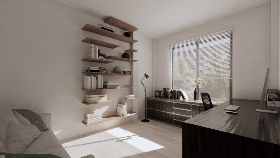 รับออกแบบ 3D Model perspective render & render video (interior/Exterior)