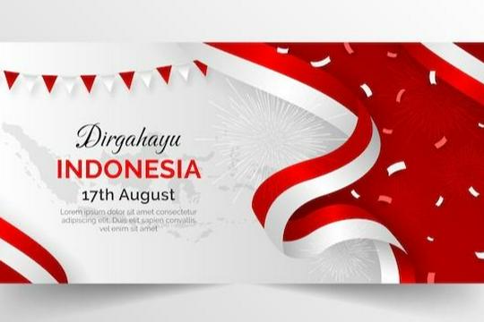 DESAIN BANNER SPANDUK 17 AGUSTUS