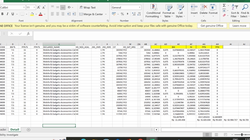 ENTRI DATA DAN KONSULTASI SEPUTAR EXCEL