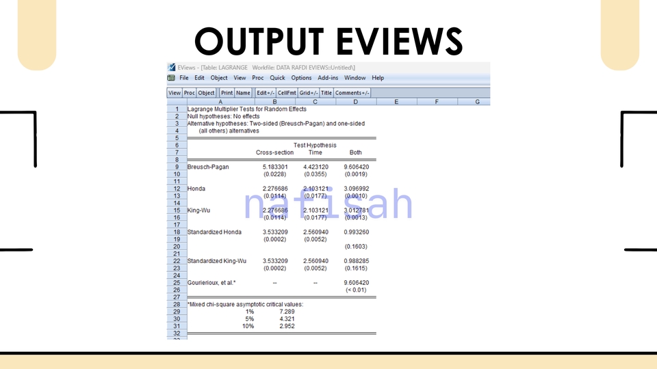 Belajar / Pelatihan Menggunakan Software Statistika