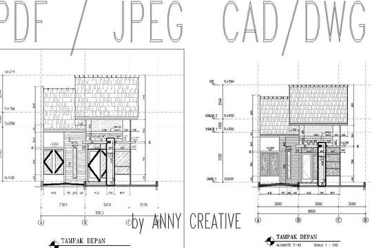 Drafter Gambar DED, Redrawing / Convert PDF, JPG to DWG