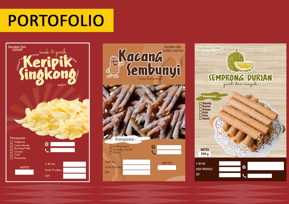 Desain Stiker Produk Menarik