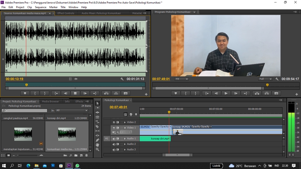 Video Editing Media Sosial Youtube, Instagram dan Tiktok