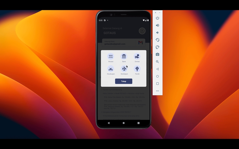 Mobile Application for Android and iOS
