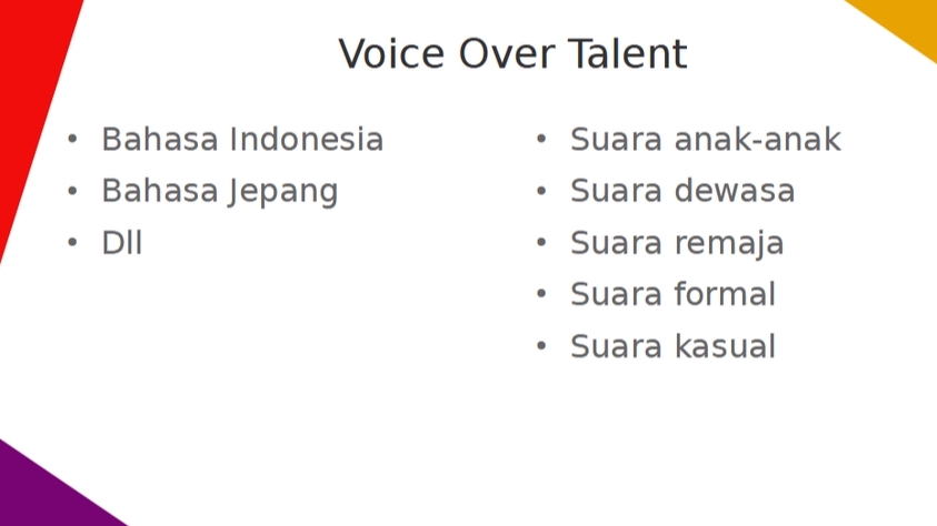 Voice over suara pria, Bahasa Indonesia dan Jepang | Bebas revisi
