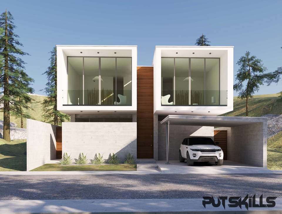3D DESIGN ARSITEK & EKSTERIOR RUMAH TINGGAL