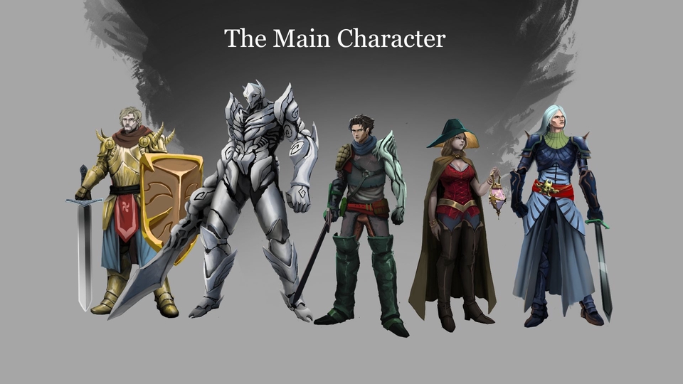 รับออกแบบ Character 2D Semi-real สำหรับเกม