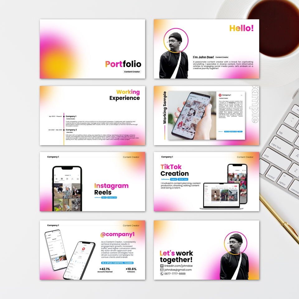 Desain Company Profile / Portfolio Perusahaan / Portfolio Pribadi
