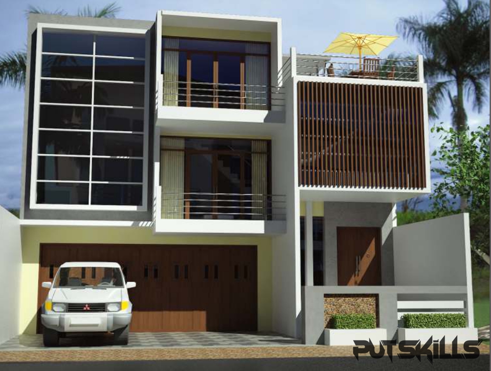 3D DESIGN ARSITEK & EKSTERIOR RUMAH TINGGAL