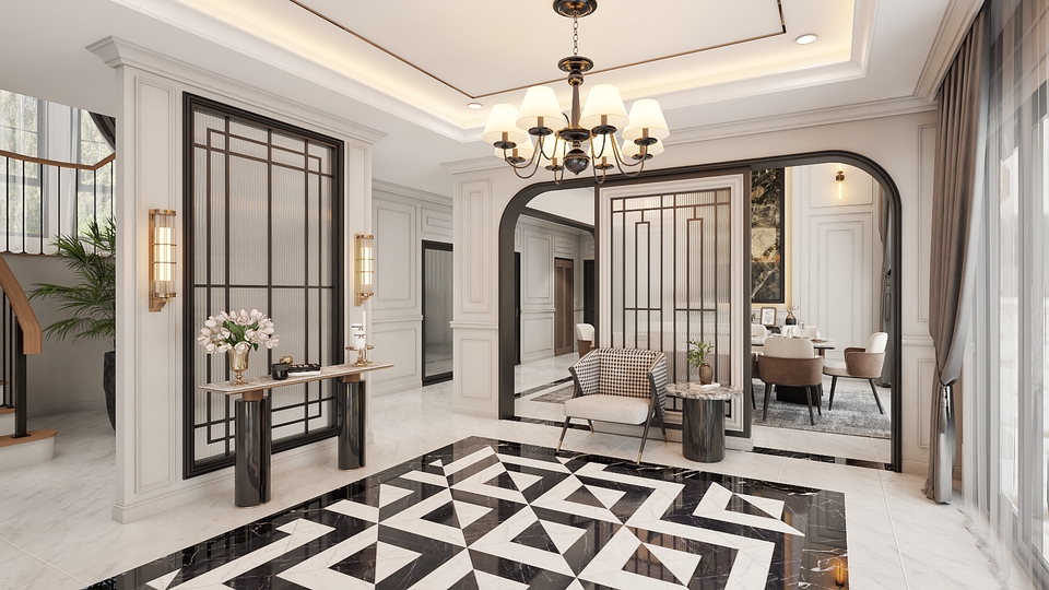 รับออกแบบตกแต่งภายใน รับทำภาพ 3D Perspective Interior Design