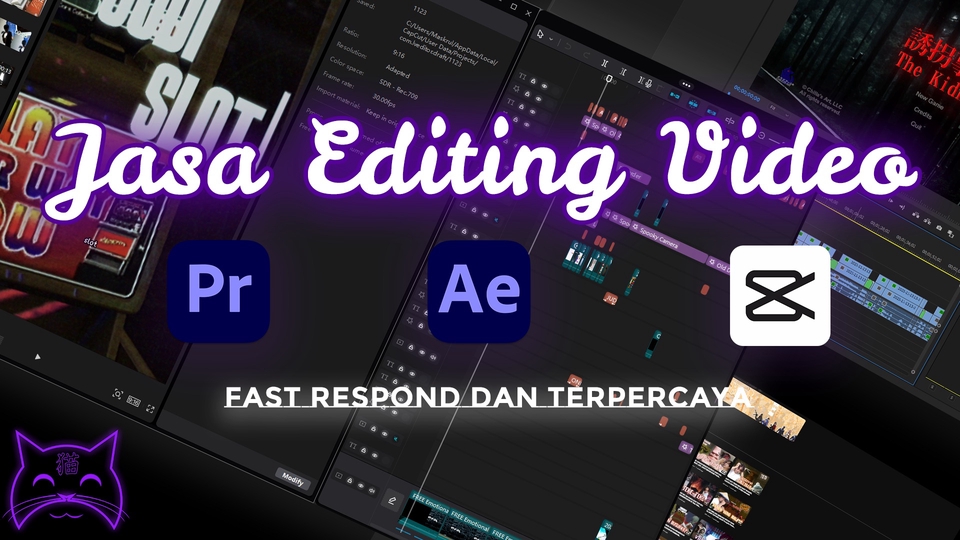 Video Editing Untuk Youtube, Konten Dan lain lain