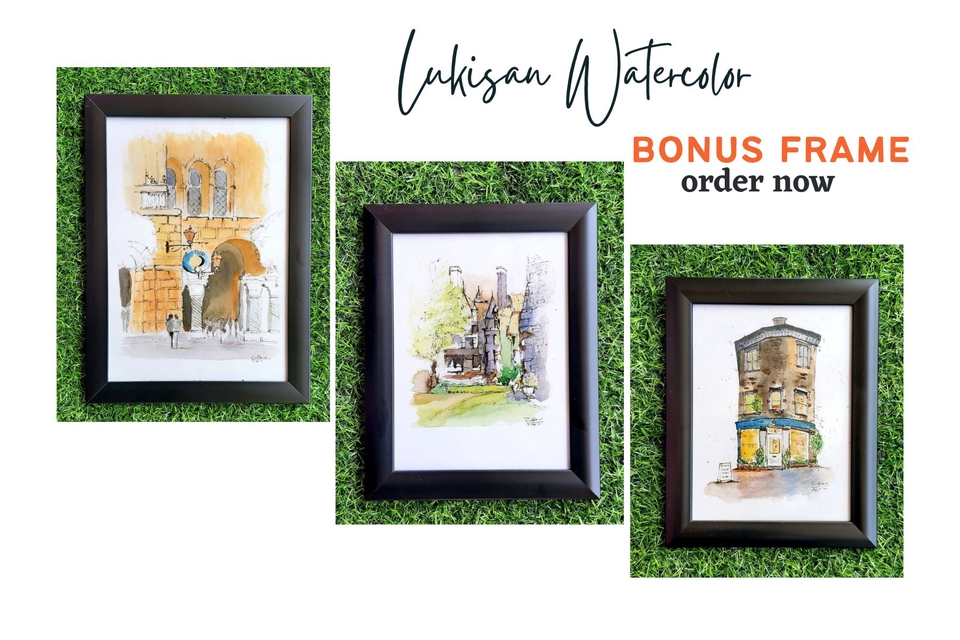 Sketsa objek/bangunan/pemandangan