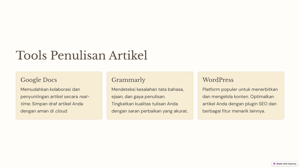 Jasa Penulisan Artikel/Blog SEO