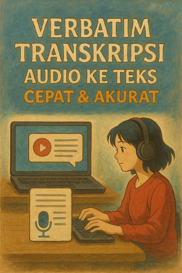Jasa Transkripsi Audio & Video ke Teks (Cepat & Akurat)