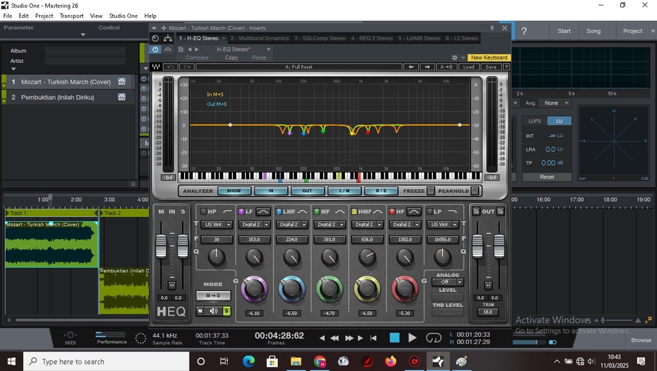 Mixing Mastering Editing Audio
