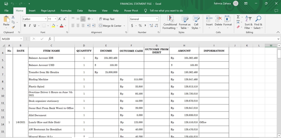 ENTRY DATA (FINANCE, HR DAN LAINNYA)