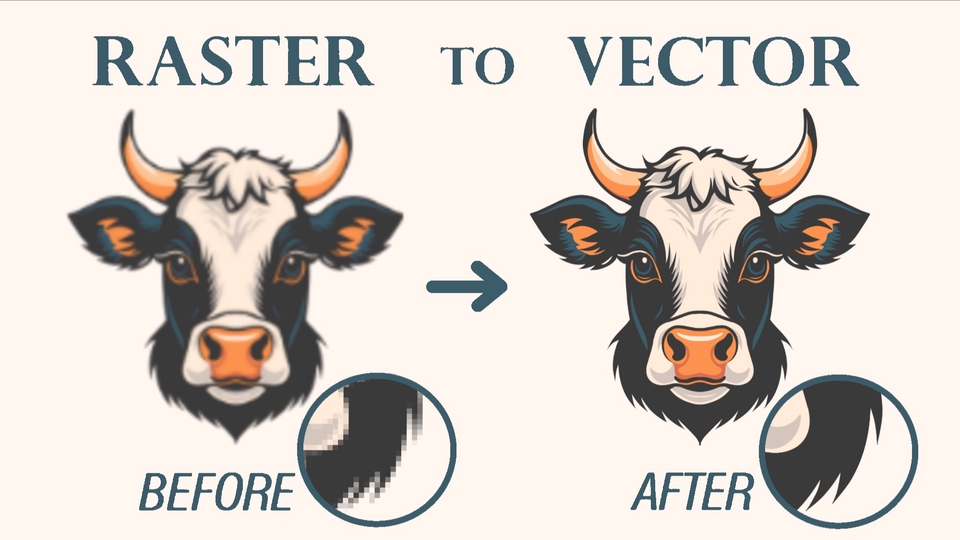 Konversi gambar dari bitmap/raster ke vektor dengan manual tracing