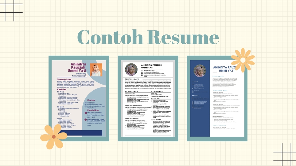Jasa Membuat Portofolio & Resume (CV)