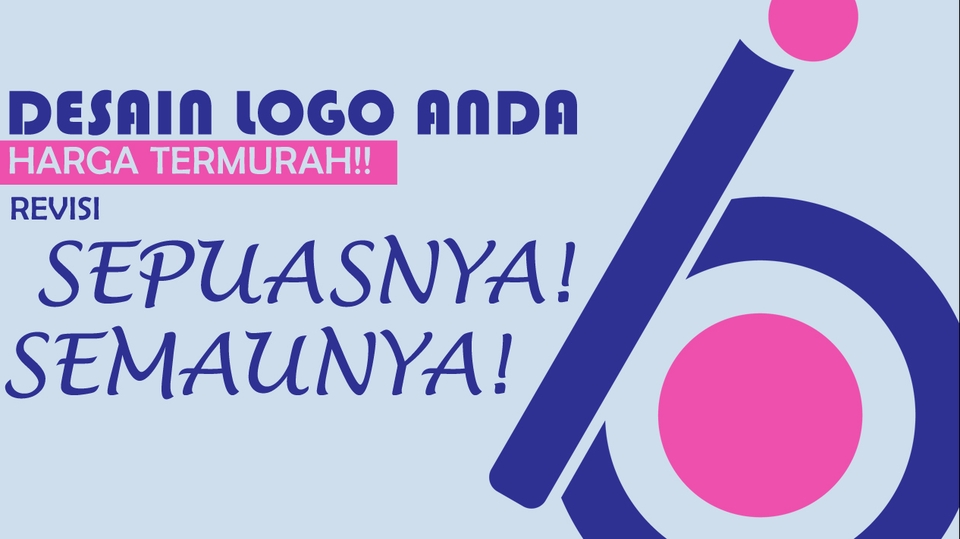 Desain Logo Murah, Revisi Semaunya (UMKM PROMO!)