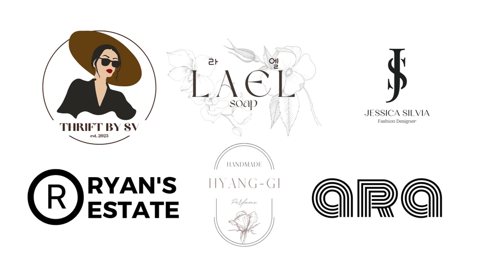 LOGO AESTHETIC / MINIMALIS / MODERN BISNIS UMKM INDONESIA