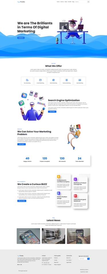 Slicing Desain Website Figma/PSD/AI/XD Menjadi Halaman website responsif