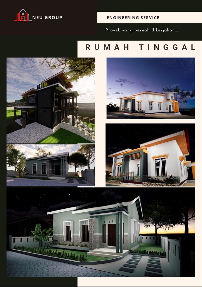 Harga murah Desain bangunan 3D, 2D & Rendering kualitas terbaik