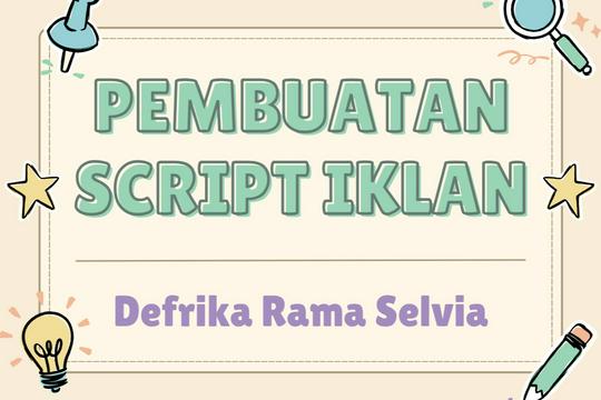 Penulisan Script Periklanan