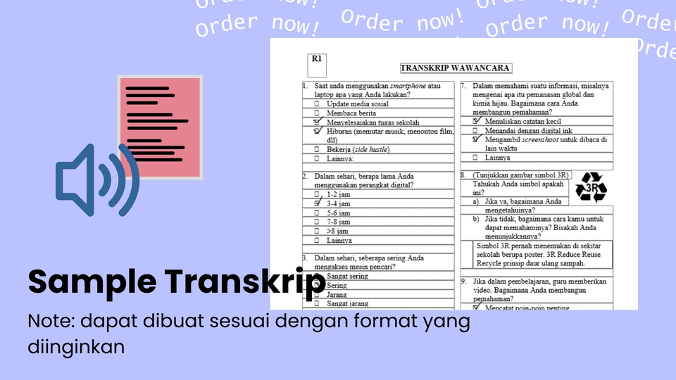 Ubah Audio Ke Transkrip dan Verbatim