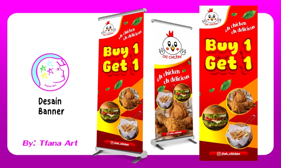 Desain Spanduk, Banner, Baliho, Stiker, Kartu Nama, Menu, DLL modern ...