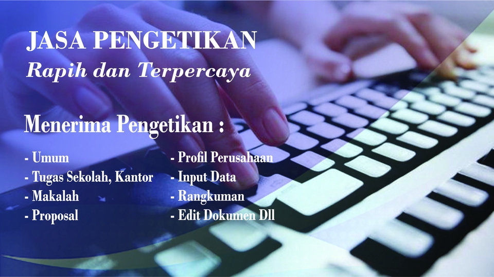 Jasa Pengetikan Umum