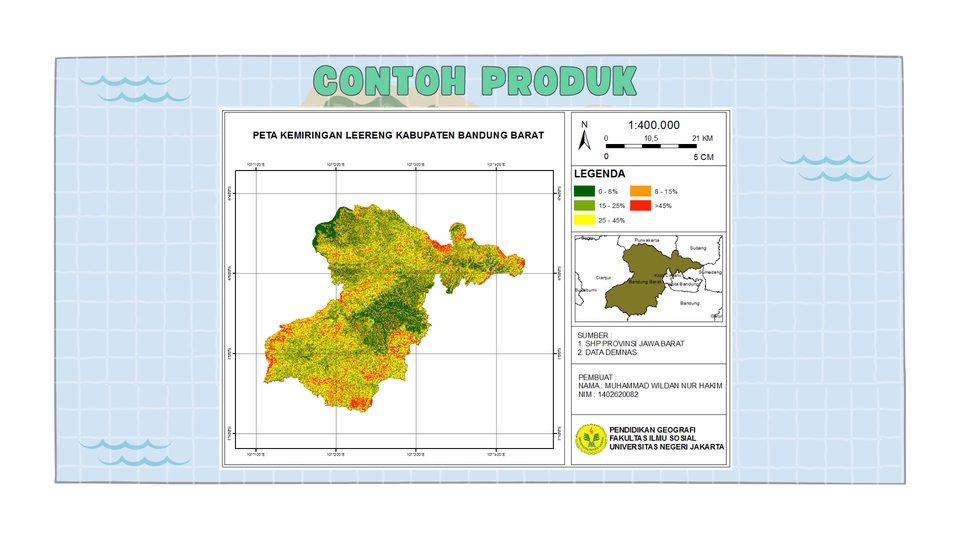 Jasa Pembuatan peta menggunakan ArcGis/QGis
