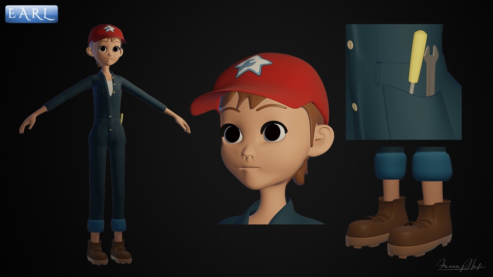 Pembuatan 3D Character untuk Animasi, Maskot, Game, NFT, dan lainnya.