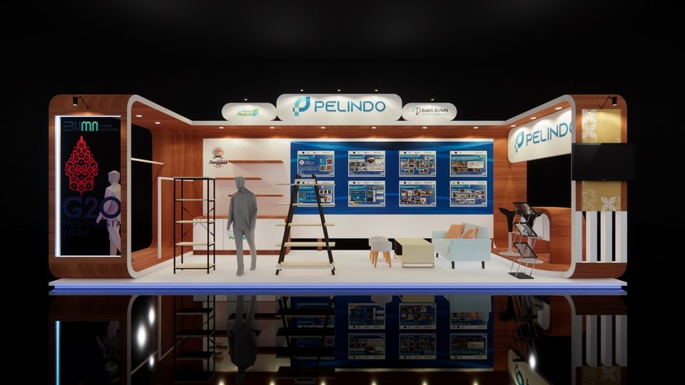 Jasa Desain Exhibition Booth Pameran Custom Special Design