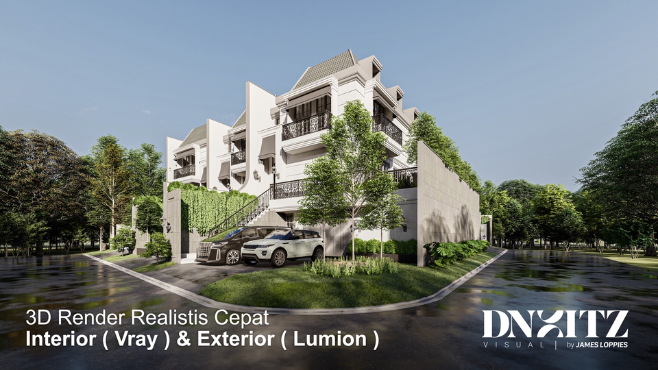 CEPAT! 3D Render Realistis Interior dan Exterior 6 Hari Jadi