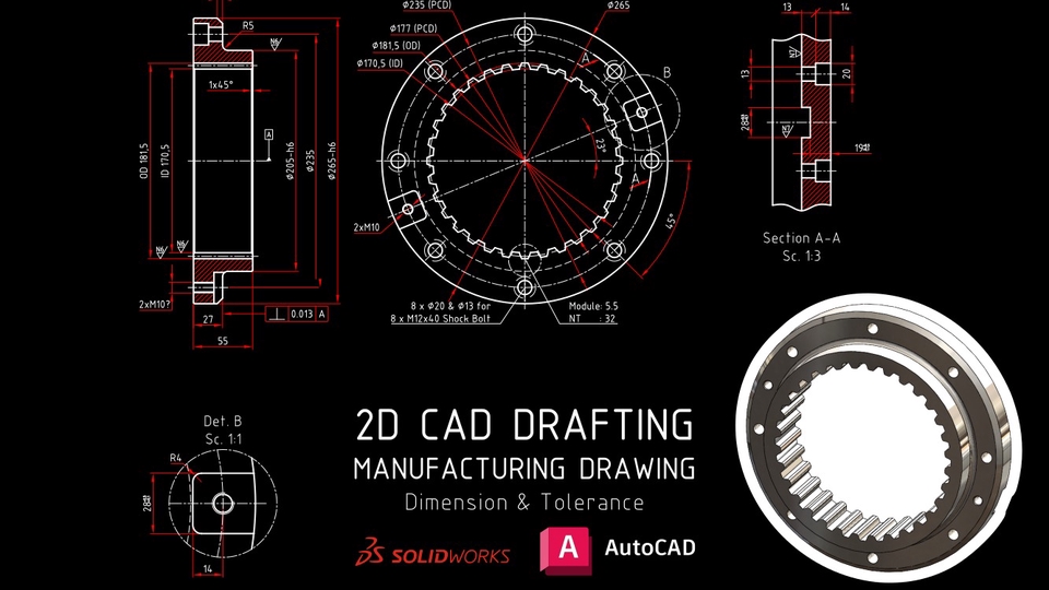 Profesional CAD Drawing | Gambar Kerja 2D | Convert 3D ke 2D ...