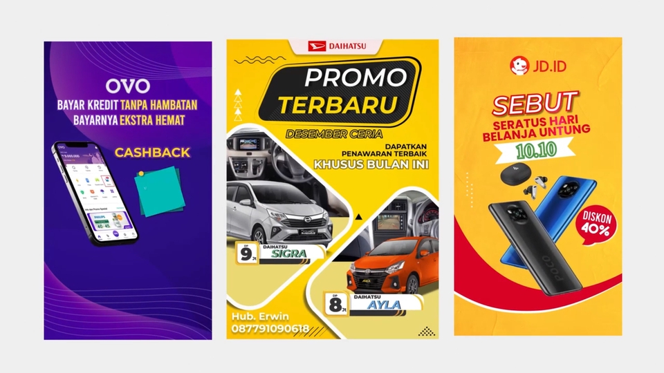 Jasa Motion Graphic ( Video promosi, Iklan, Social media dll)