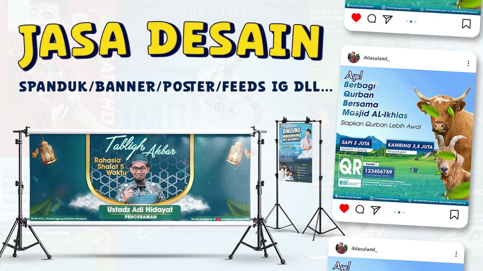 Desain Social Media, Poster, dan Banner Untuk Kebutuhan Visual Design Kamu