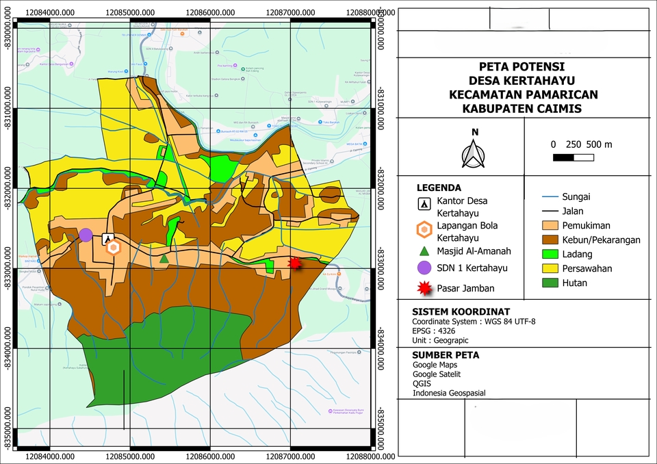 Jasa Pembuatan Peta Dengan QGIS , Peta Administrasi, Peta Kepadatan ...
