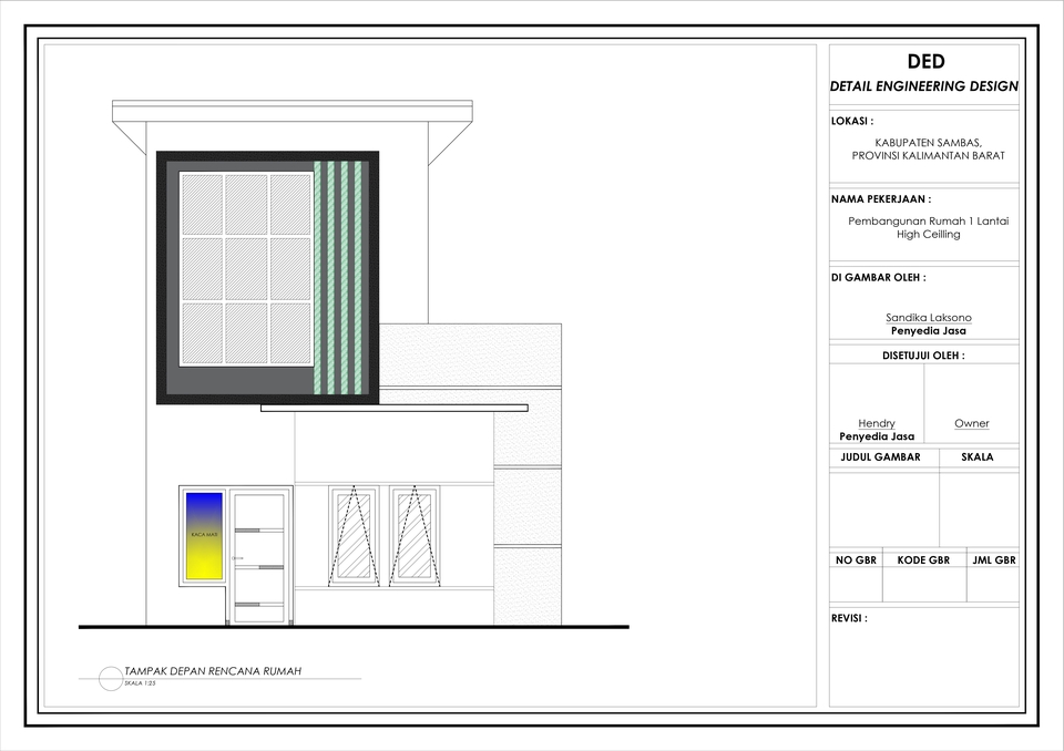 GAMBAR DED (DETAIL ENGINEERING DESAIN)
