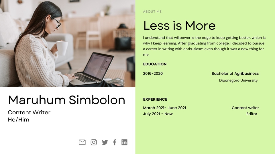 Saya menawarkan jasa untuk pembuatan penulisan konten berupa artikel ...