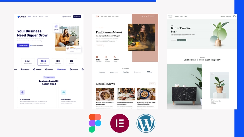 Paket Website Wordpress design Figma to Elementor