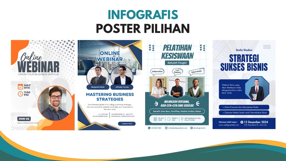 Jasa Desain Infografis Profesional: Poster | Iklan | Webiner | Dll