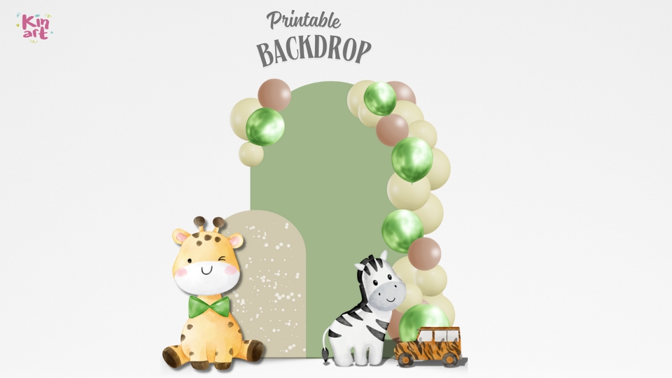 Printable Backdrop Ultah anak