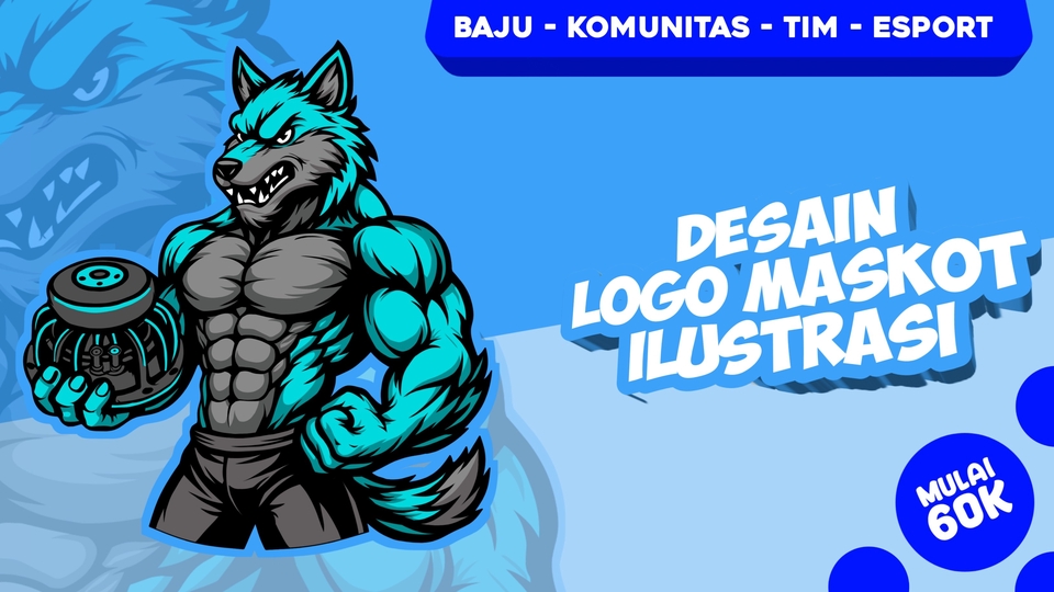 DESAIN LOGO MASKOT COCOK UNTUK KAOS FREE REVISI