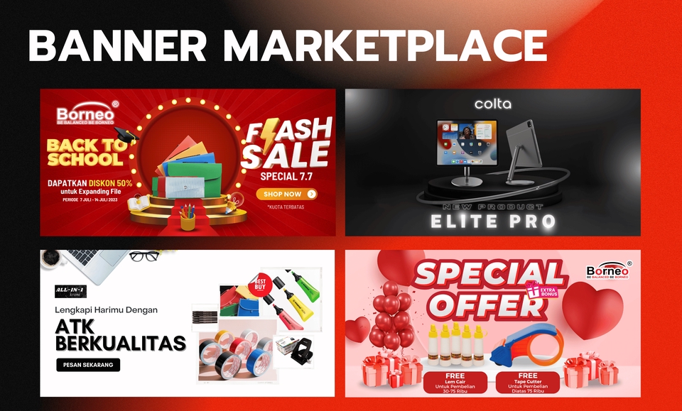 MURAH BANGET!!! PEMBUATAN BANNER MARKETPLACE PROFESIONAL, 24 JAM ...
