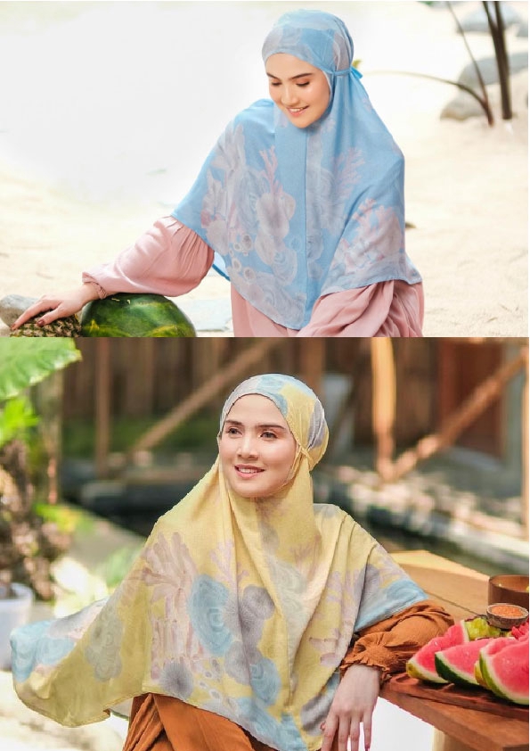 DESAIN HIJAB, DRESS, MUKENA LANGSUNG PRINT