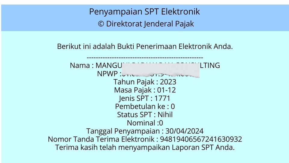SPT TAHUNAN BADAN (PKP/NON PKP)
