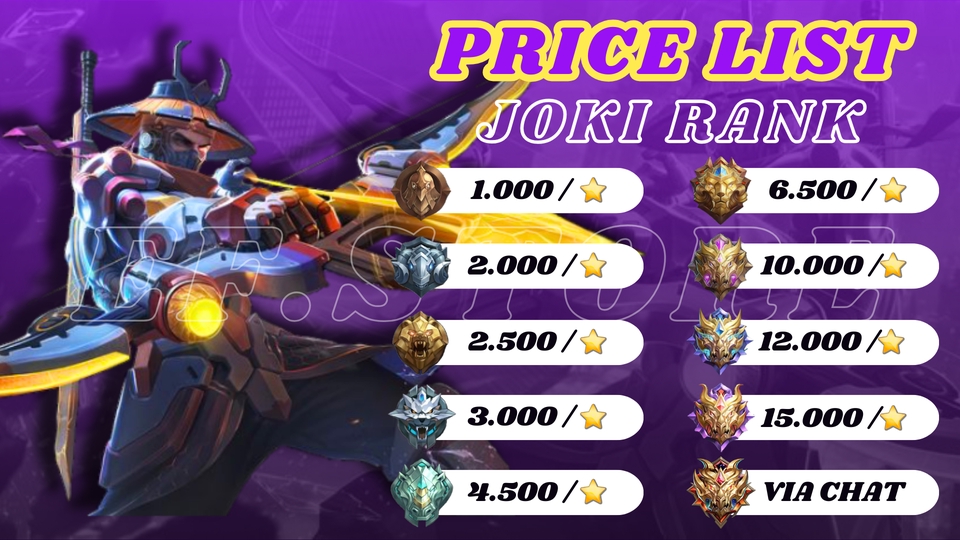 JOKI MLBB TERMURAH DAN TERPERCAYA!! • JOKI MOBILE LEGENDS • EFSTORE •