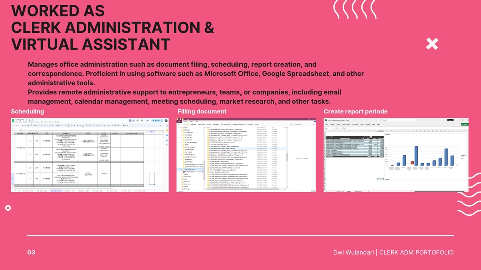 Entry data, Clerk Administration & Operational IT Inventory
