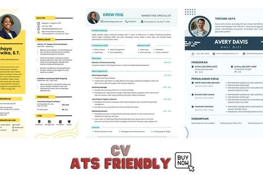 DESAIN CV ATS FRIENDLY MURAH DAN CEPAT SELESAI